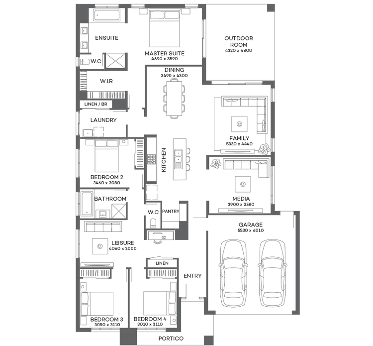 Barkly Home Design & House Plan by Metricon Homes QLD Pty Ltd