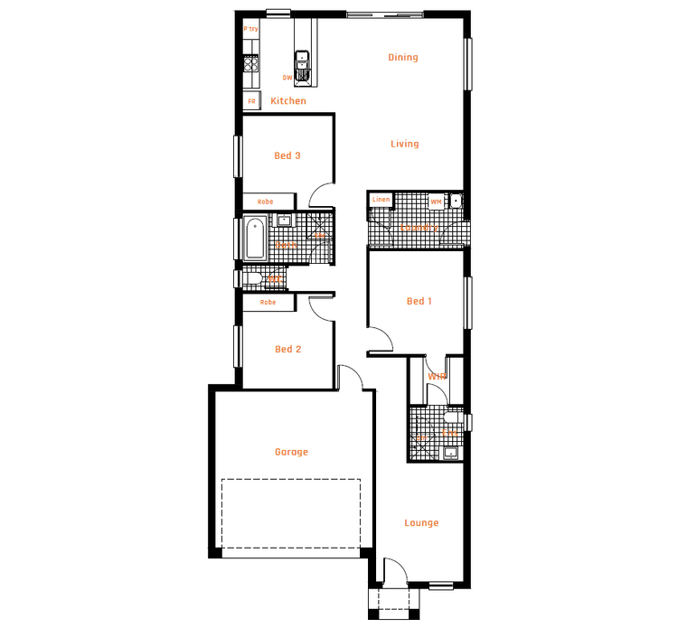 Robertson 165 Home Design & House Plan by HPG Homes