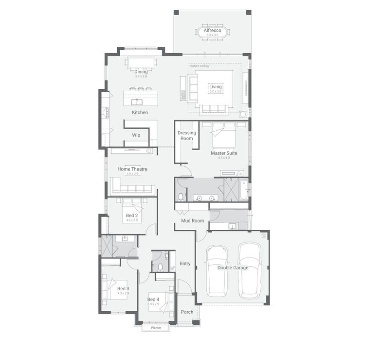 Balmain Home Design & House Plan by Dale Alcock Homes South West