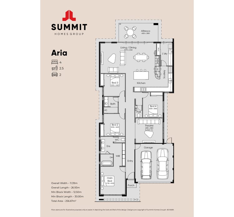 Aria Home Design & House Plan by Summit Homes