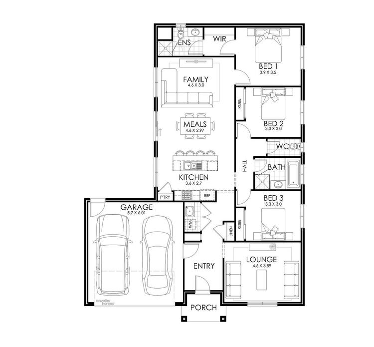 Santa Barbara Series Home Design & House Plan by Cavalier Homes Bendigo