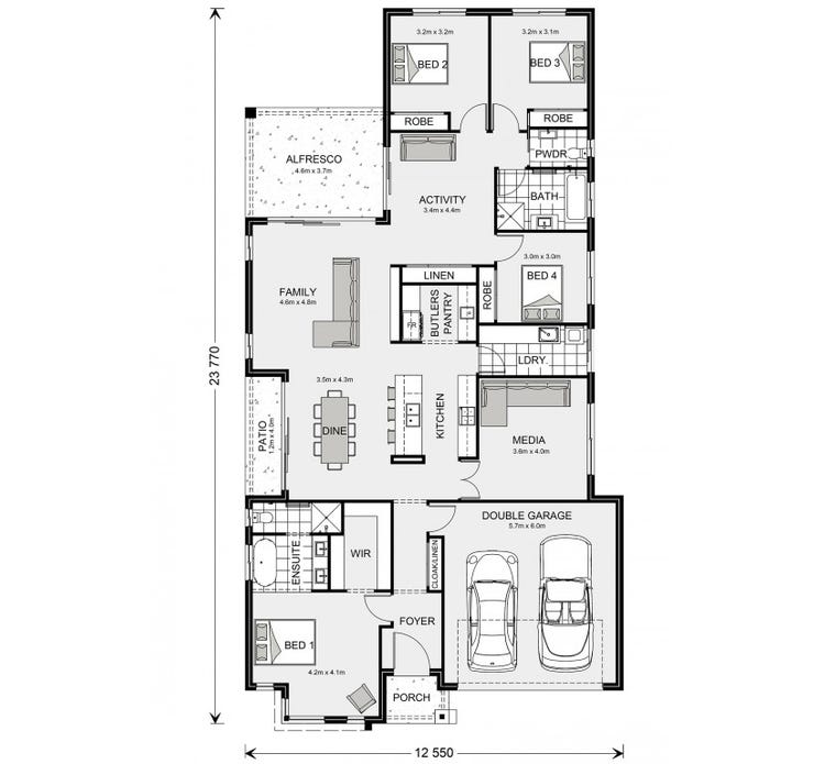 Benowa 260 Home Design & House Plan by G.J. Gardner Homes Melbourne ...