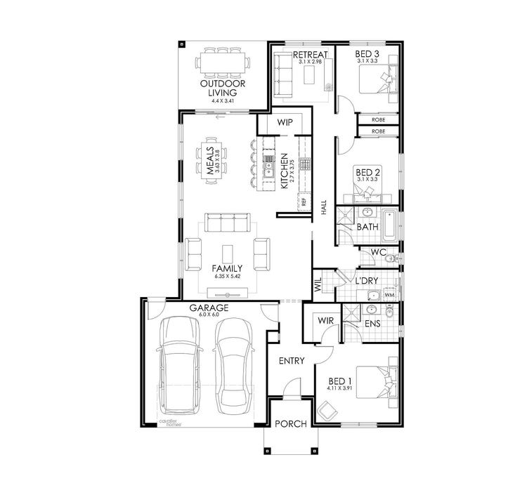 Hamilton Series Home Design & House Plan by Cavalier Homes Bendigo