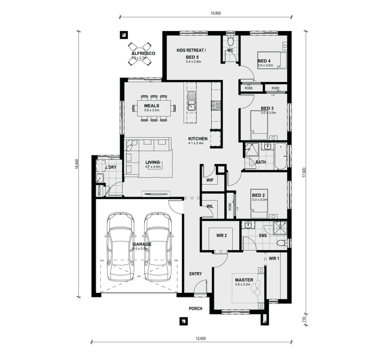 Hexham 225 Home Design & House Plan by Mimosa Homes