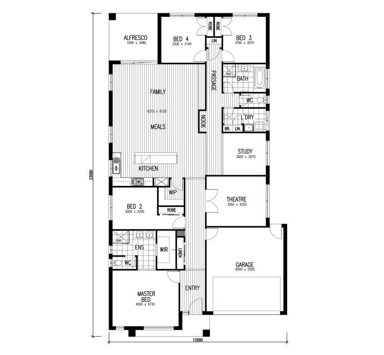Rubicon 29 Home Design & House Plan by Ridgewater Homes