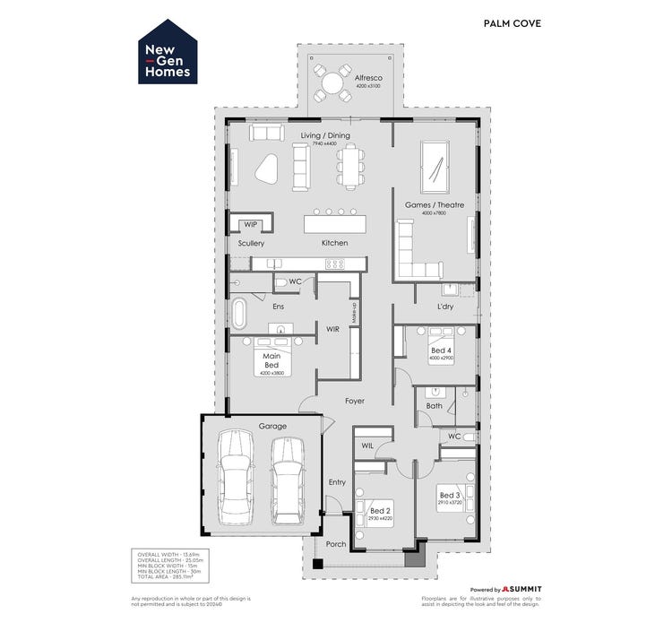 Palm Cove Home Design & House Plan by New Gen Homes