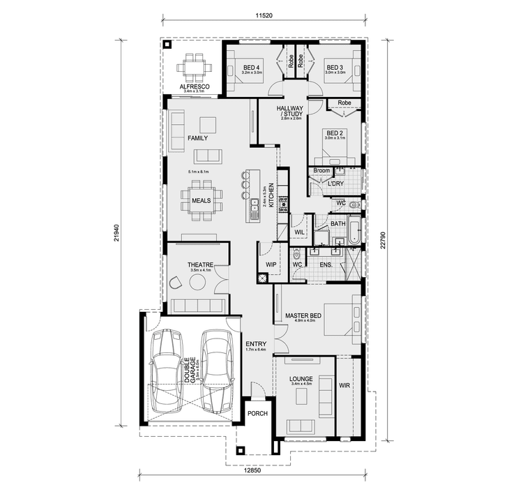 Saba 287 Home Design & House Plan by Mimosa Homes