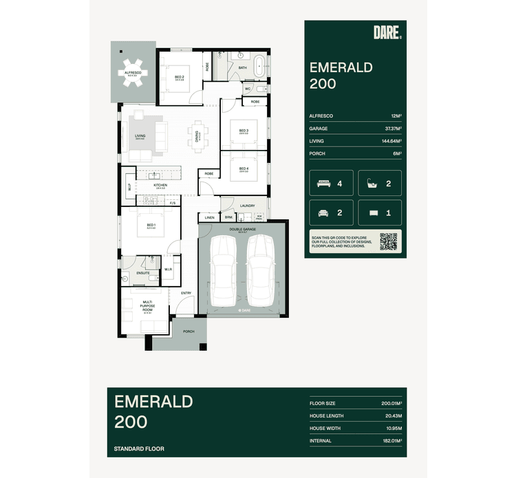 EMERALD 200 Home Design & House Plan by DARE