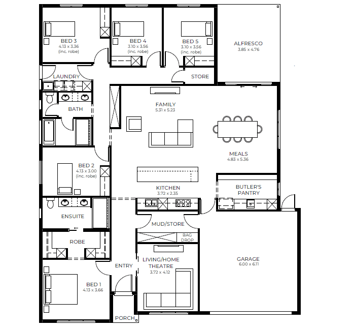 Azure Home Design & House Plan by Statesman Homes