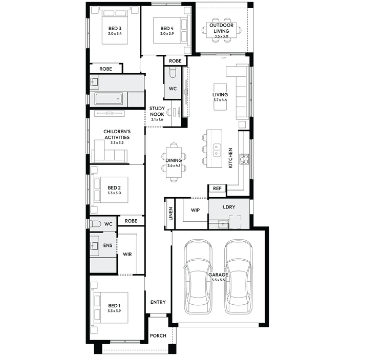 Rhapsody 22 Home Design & House Plan by Mojo Homes