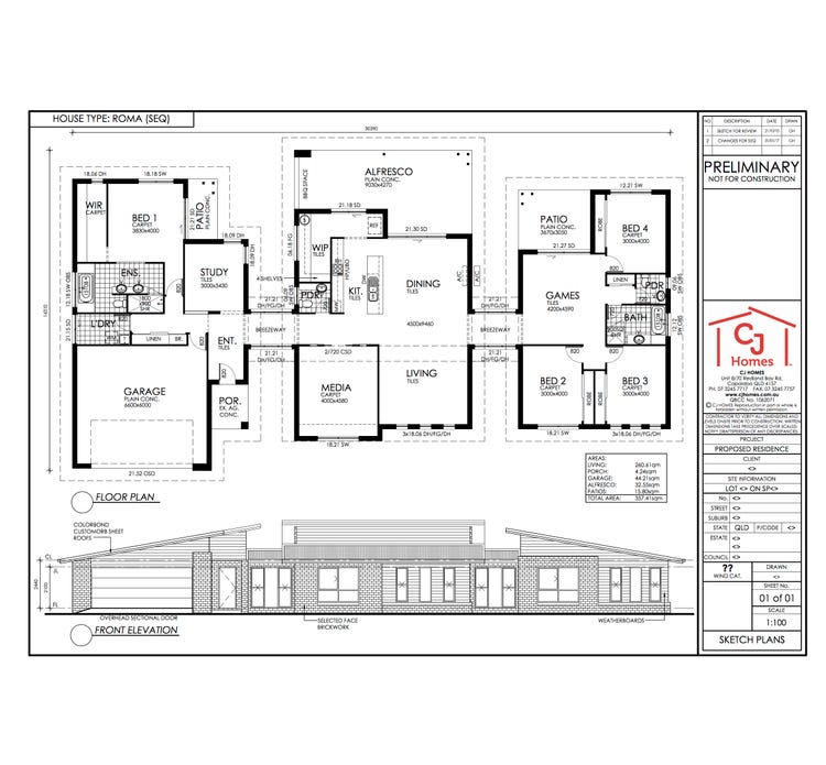 Roma Home Design & House Plan by CJ Homes -Capalaba