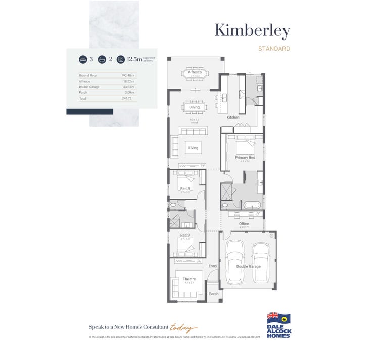 Kimberley Home Design & House Plan by Dale Alcock Homes South West