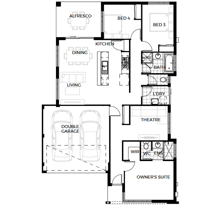 The Monarch Home Design & House Plan by B1 Homes