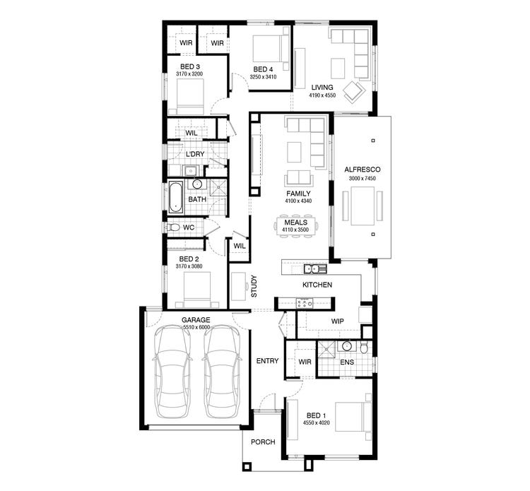 Maple Home Design & House Plan by Burbank Homes