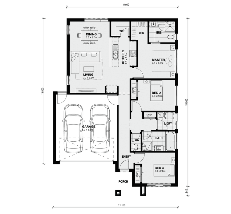 Boho 161 Home Design & House Plan by Mimosa Homes