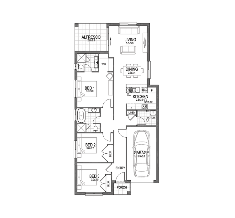 Maple 2 - Zero Home Design & House Plan by New Living Homes