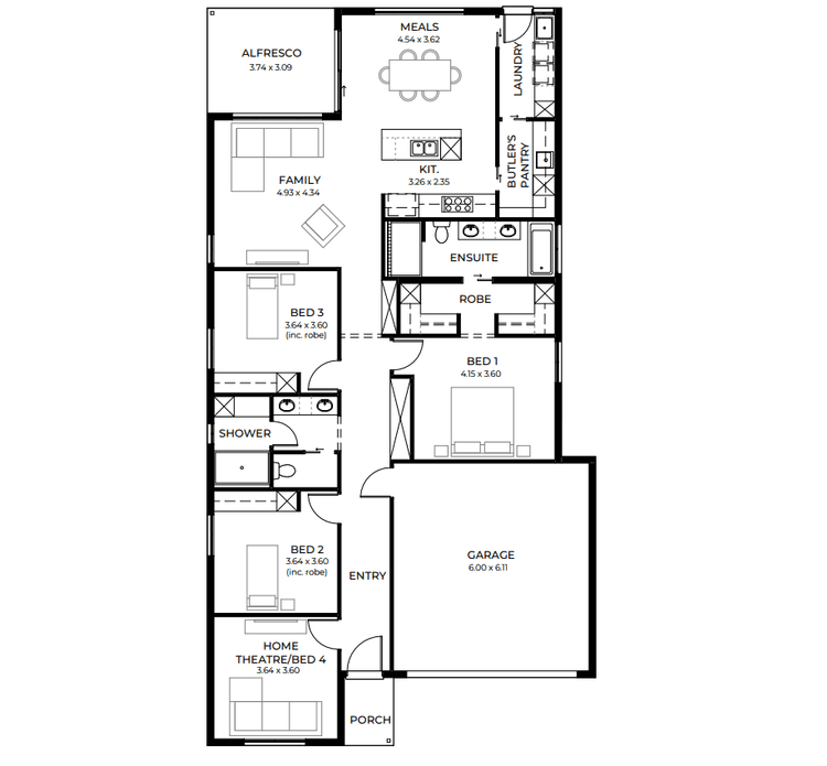 Aliro Home Design & House Plan by Statesman Homes