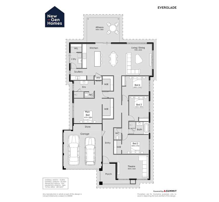 Everglade Home Design & House Plan by New Gen Homes