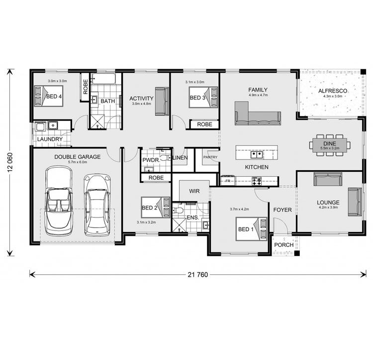 Balmoral Home Design & House Plan by GJ Gardner Homes - Sydney West
