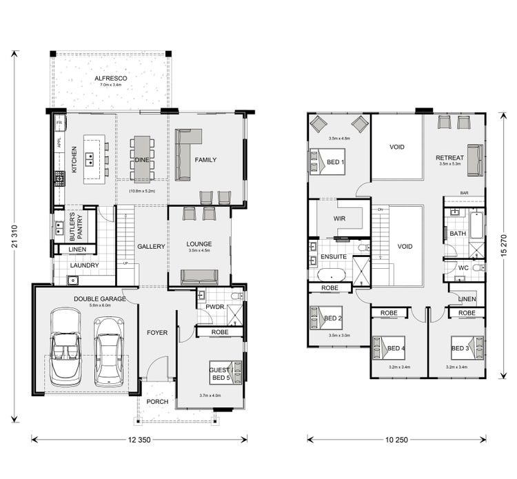 Castaway 370 Home Design & House Plan by G.J. Gardner Homes - Gold ...
