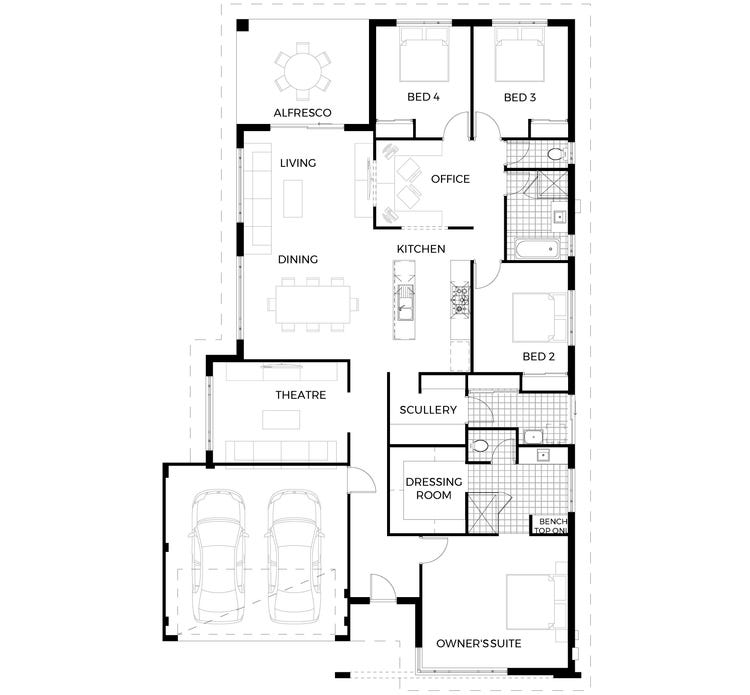 The Santa Monica Home Design & House Plan by B1 Homes