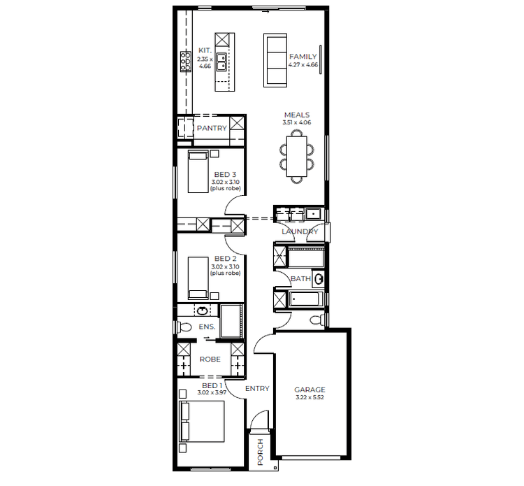 Ivory Home Design & House Plan by SA Housing Centre