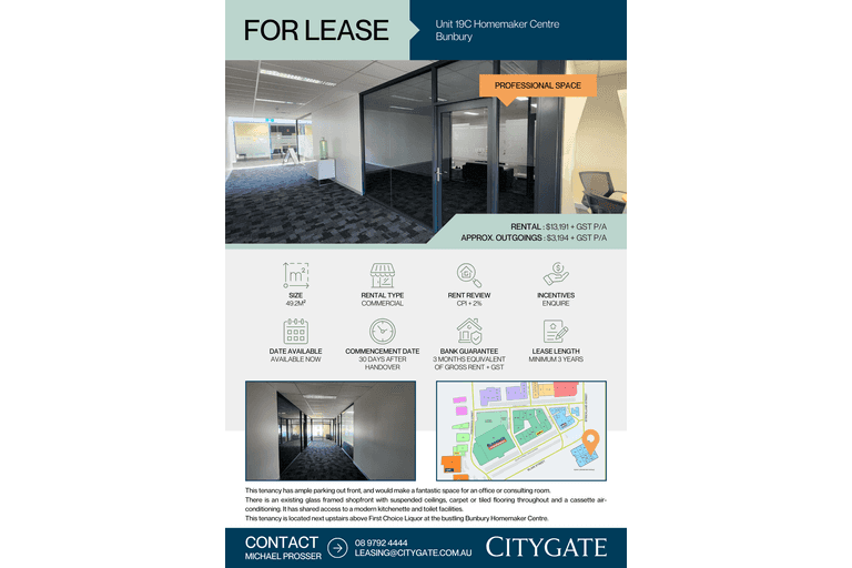 Homemaker Centre Bunbury, U19C, 42 Strickland Street, Bunbury, WA 6230 ...