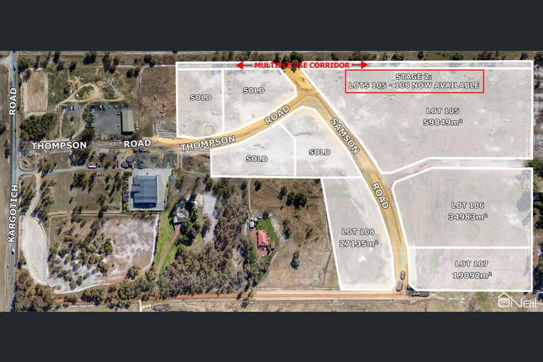 Lots 105 - 108 Thompson Road & Samson Road, Mundijong, WA 6123 ...