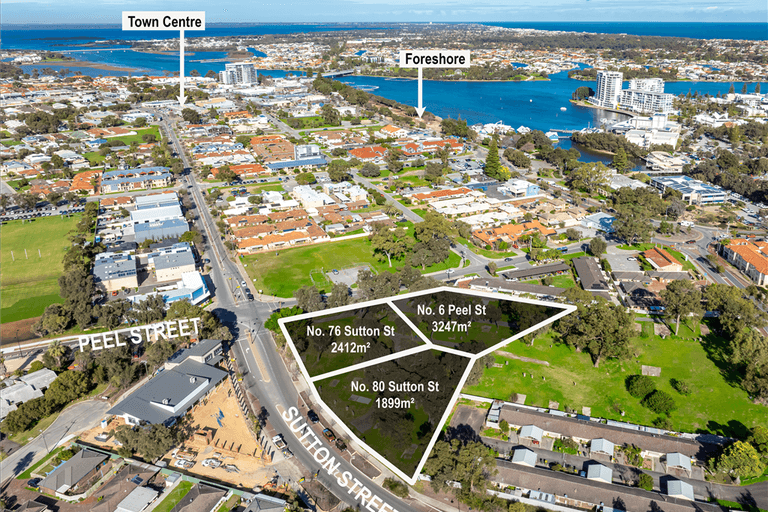 Sold Development Site & Land at 76 & 80 Sutton Road and 6 Peel Street, Mandurah, WA 6210 ...